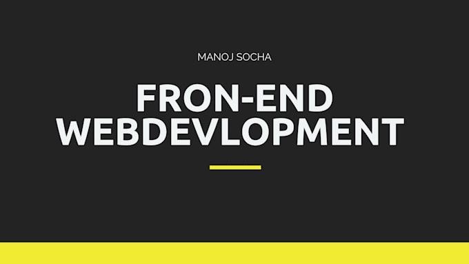 Frontend Website Html Css Javascript Reactjs By Manojsocha812 Fiverr