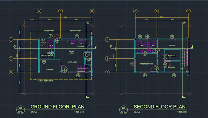 Redraw floor plans, sections, and elevations in 2d by Sheilacatindig | Fiverr