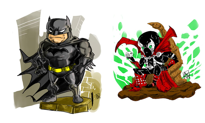 Draw funny cute mascot character for you by Twintiger | Fiverr