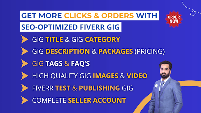 Create an optimized fiverr gig description, gig video, fiverr seller ...