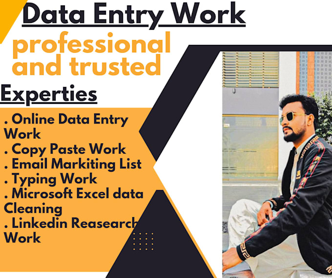 Do professional and trusted data entry and copy paste job by Jaammusawer12 | Fiverr