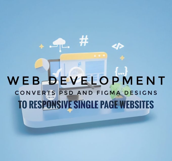 Do responsive one page web development by Razikrehim | Fiverr