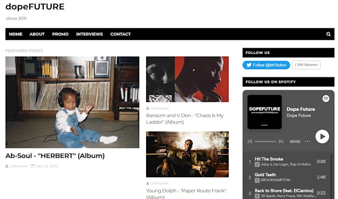 Post your hip hop song, video, album on 15 websites by Dopefuture | Fiverr