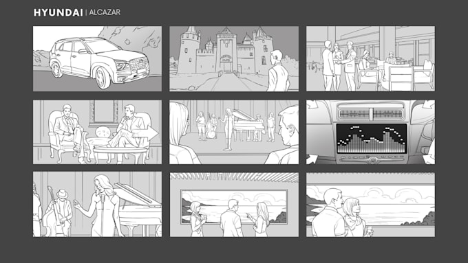 Design a professional storyboard by Ezekielmoses333 | Fiverr