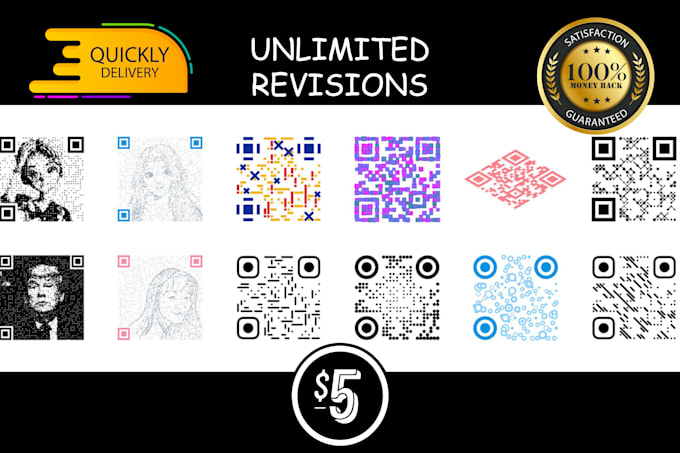 Design digital custom dynamic qr code, bar code design for website, any ...