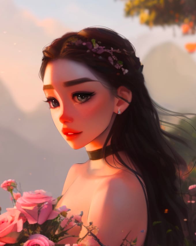 Make a beautiful portrait of your character by Xuxudraws | Fiverr