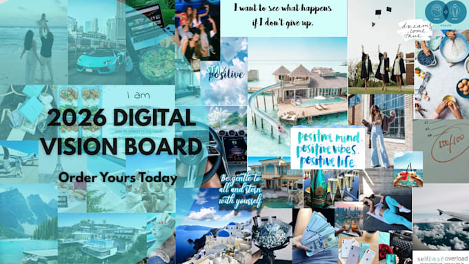 Create your 2026 digital vision board by Ninaslessons | Fiverr