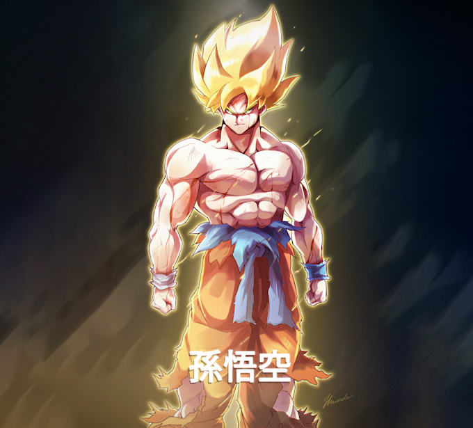 Do fan art of anime character by Thunderru | Fiverr