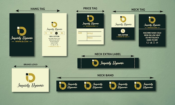 Design clothing tag, neck tag hangtag and hem tag full set by ...