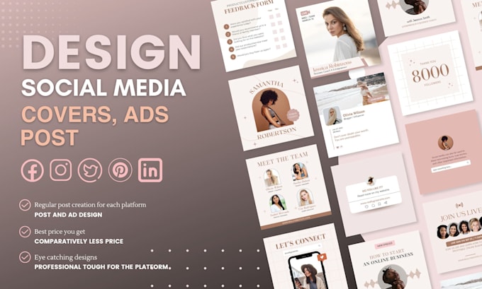 Be your social media content creator for 30 days by Jazperator | Fiverr