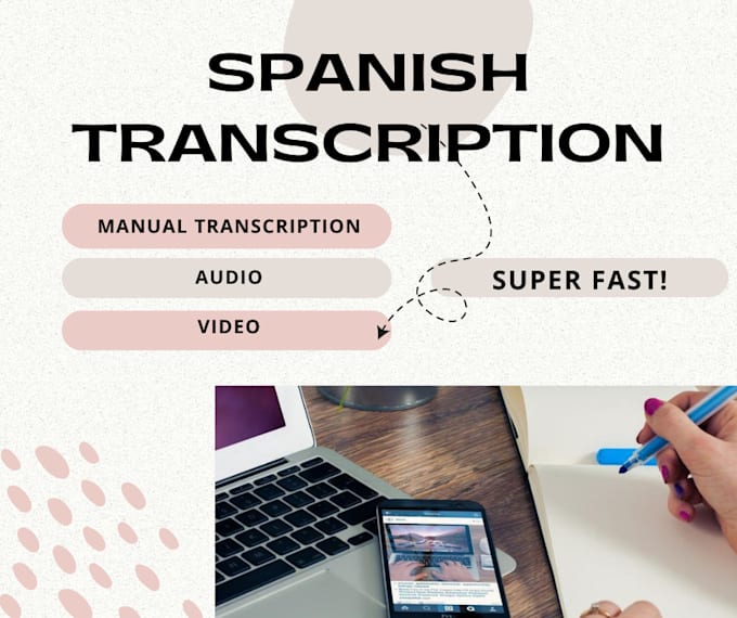 Do the best spanish transcription in 24 hours by Ariah99 | Fiverr