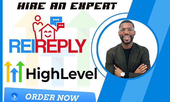 Create gohighlevel sales funnel rei reply landing page, rei reply by ...