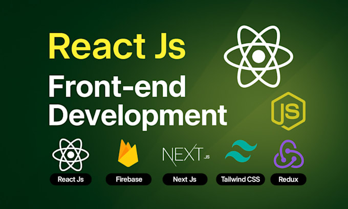 Be your front end web developer using html, css, tailwind css, react js, next js by ...