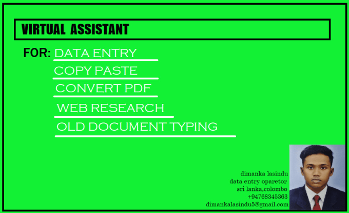 Do professional data entry and copy paste by Dimankalasindu | Fiverr Do professional data entry and copy paste by Dimankalasindu | Fiverr