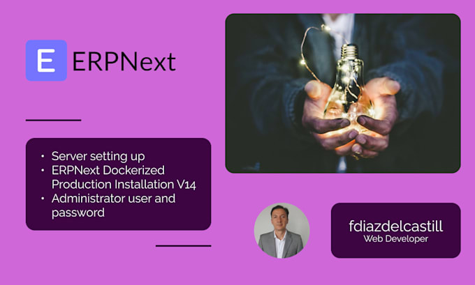 Install erpnext vesion 14 on a fresh server by Fdiazdelcastill | Fiverr