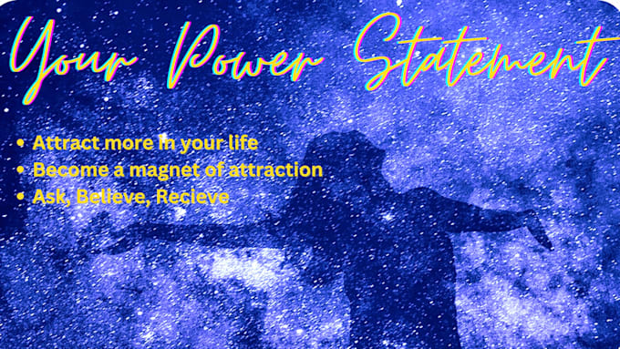 Write your personal power statement to help you with the law of ...