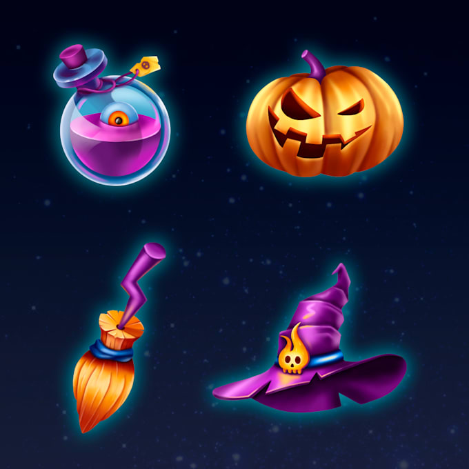 Create nice 2d game assets, props, icons, objects and ui by Erroor666 | Fiverr