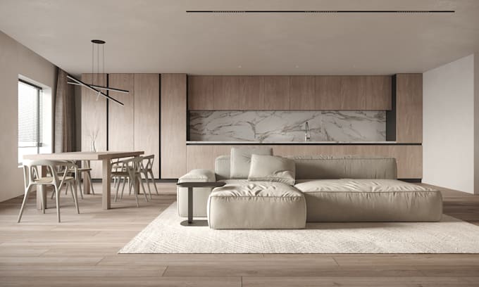 Create a high quality interior design render by Christiann3d | Fiverr