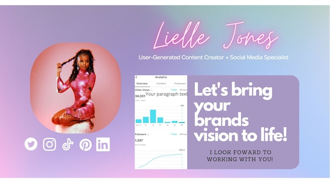 Be your female model influencer and or ambassador by Elleugc | Fiverr