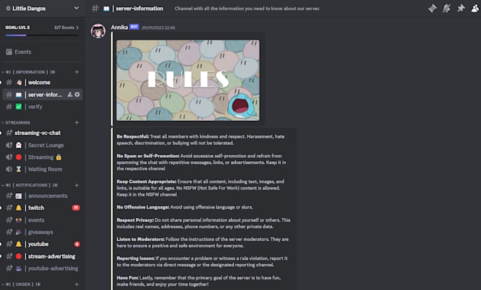 Design a custom discord server for you and your community by Novaluee ...