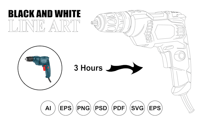 Draw any detailed image to vector line art illustration fast by Amixbro ...