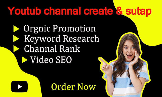 Youtube channel create and setup by Promotionbusnes | Fiverr