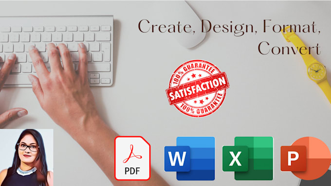 Professionally create design format covert to word excel and other ...