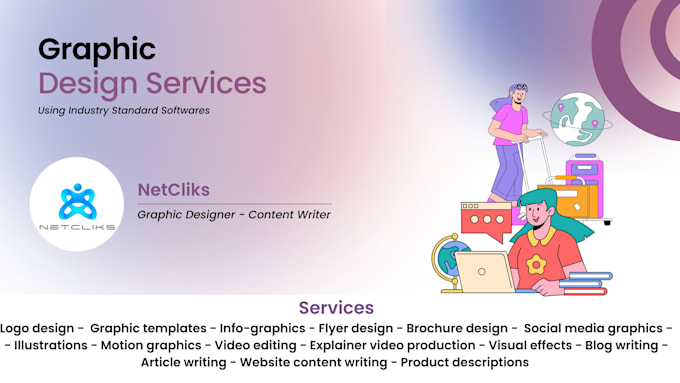Create stunning graphic design for your business by Netcliks | Fiverr