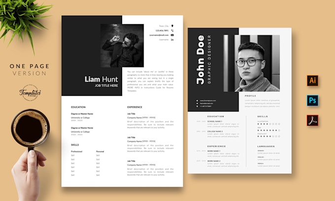 Design professional resume, modern cv template and cover latter by ...
