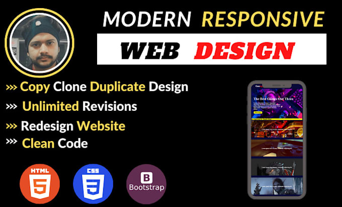 Create Modern Responsive Html Css Bootstrap Website In 24 Hours By Ali 9439