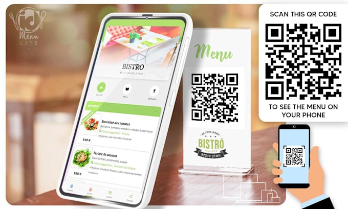Create a food menu that customers can scan with their phone by ...