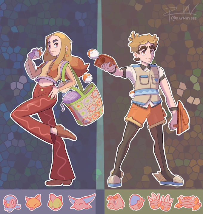 Draw you in pokemon style by Raywhybee | Fiverr