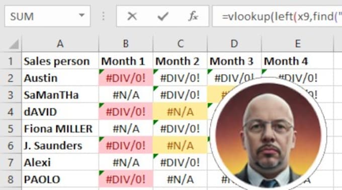 Solve your microsoft excel problem by Steve_ag | Fiverr Solve your microsoft excel problem by Steve_ag | Fiverr