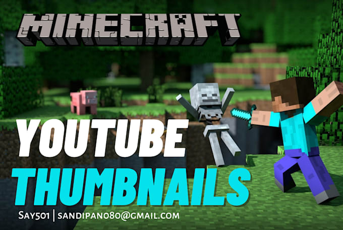 Design attractive minecraft and other gaming thumbnails for youtube by ...