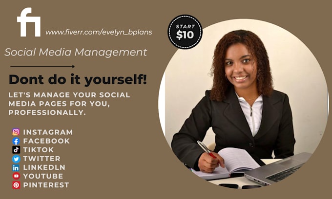 Do your social media post design, social media content manager, post ...