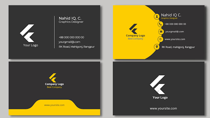 Design outstanding business card design print ready by Nahidchoudhury1 | Fiverr