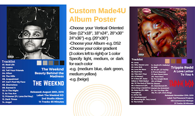 Create a custom music album poster for you by Benclayton21 | Fiverr