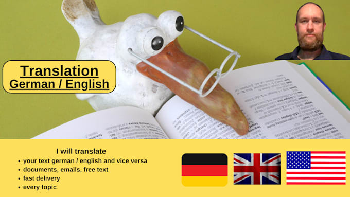 Translate your text german english and vice versa by Michael_texte | Fiverr