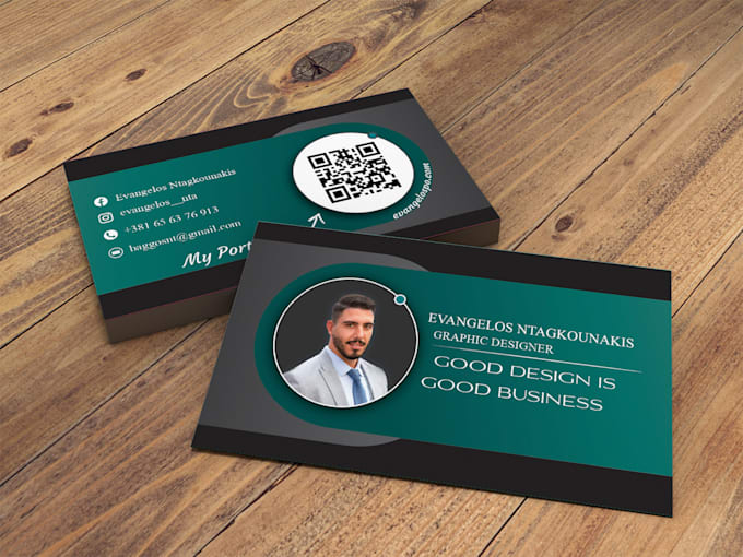Design your business card by Evangelosnt | Fiverr