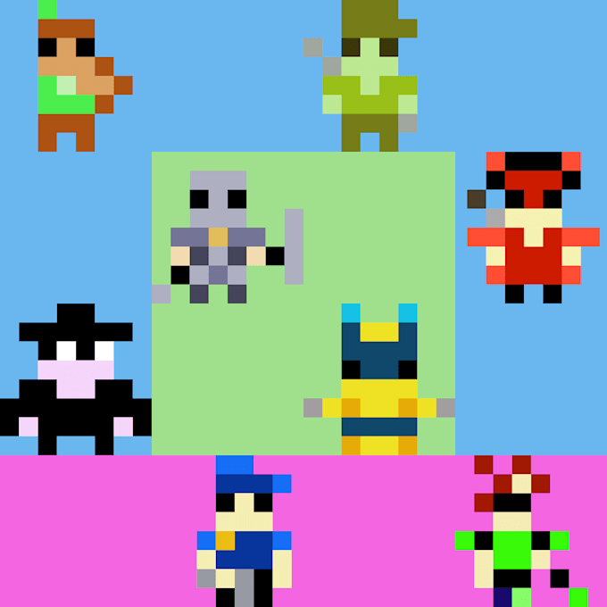 Create exclusive 8x8 pixel character by Oliveirafilho | Fiverr