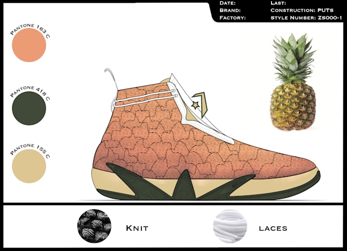 Create a tech pack for your footwear design by The3dshoeguy | Fiverr