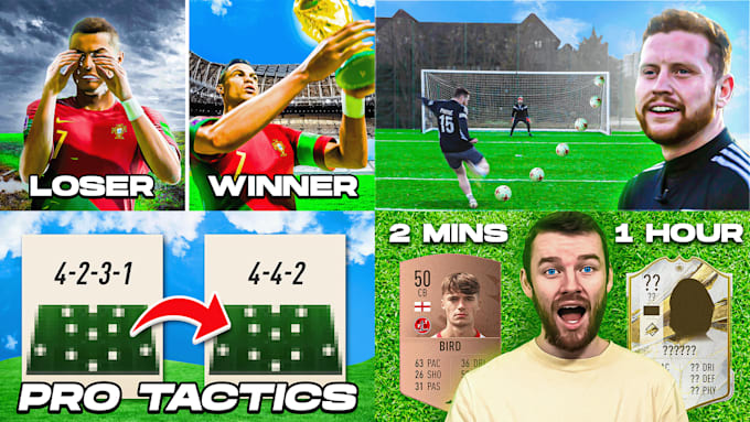 Create eyecatching eafc 25 thumbnails for you by Cast4way | Fiverr