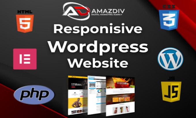 Design responsive wordpress website by Konainhaider879 | Fiverr