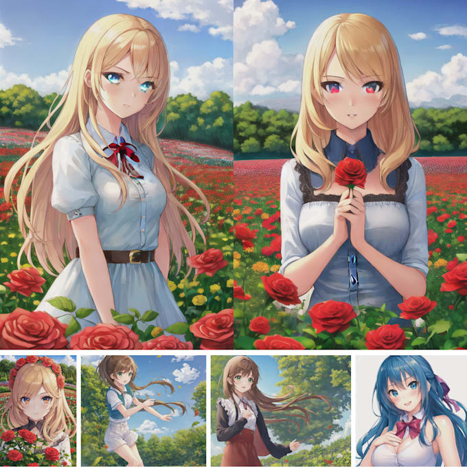 Create custom anime art using ai by Generative_guru | Fiverr