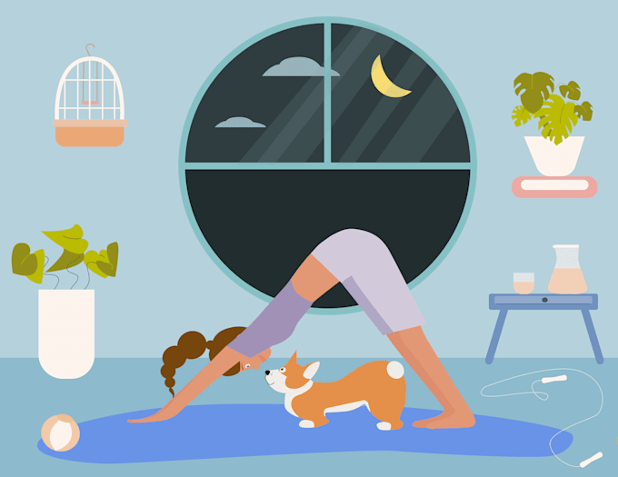 Create a unique flat vector illustration by Darianova551 | Fiverr