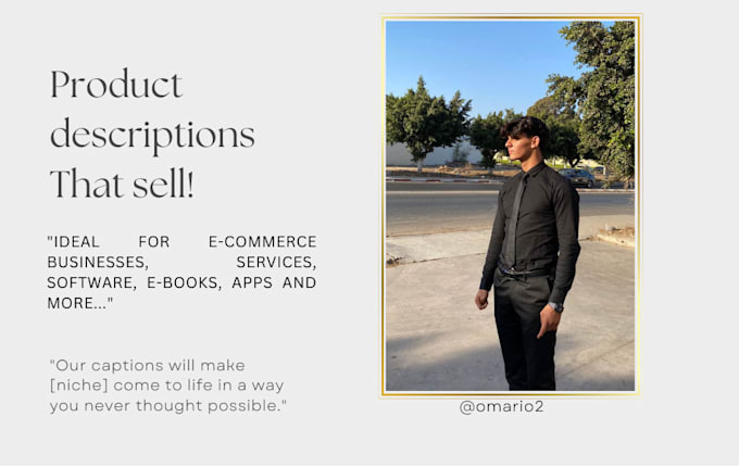 Write ecommerce product descriptions by Omario2 | Fiverr