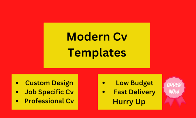 Create cvs modern cv templates and executive cvs by Sairaijaz123 | Fiverr