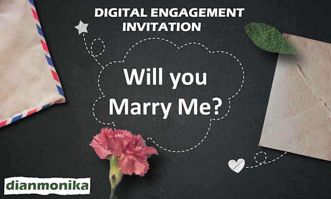Design engagement invitation video with many themes by Dianmonika | Fiverr
