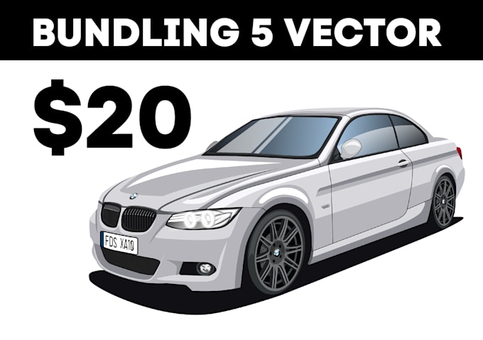 Draw stunning vector illustration of your car or any vehicle by ...