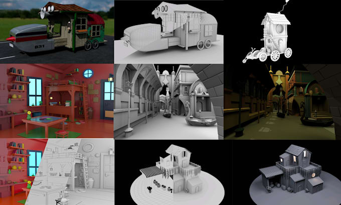 Create 3d model,animation and lighting by Shubhammore937 | Fiverr